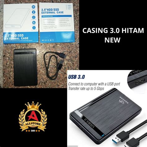 Jual Casing Hardisk New Hitam Casing Hardisk Eksternal Hdd Ssd Enclosure Usb