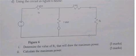D Using The Circuit In Figure Below Figure StudyX
