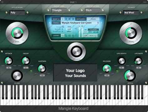 Standard Mangle Keyboard Gui Sound Plugin Designer Vst Gui Plugin Designer
