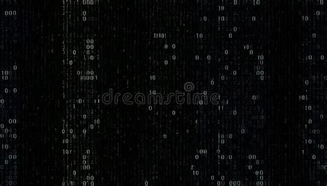 Binary Code Stream A Dark Abstract Digital Art Stock Illustration Illustration Of Stream
