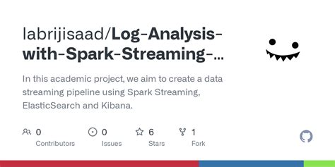 Github Labrijisaadlog Analysis With Spark Streaming Elasticsearch And Kibana In This