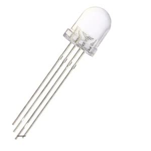 Common Anode LED Diode Light Tri Color Mm RGB LED Pin Round Transparent Bulb Mm LED Diode