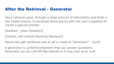The LLM Augmentation Journey With RAG Slides