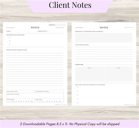 Client Note Sheets Client Worksheet Client Note Template Client Client Note Sheets Client Worksheet Client Note Template Client