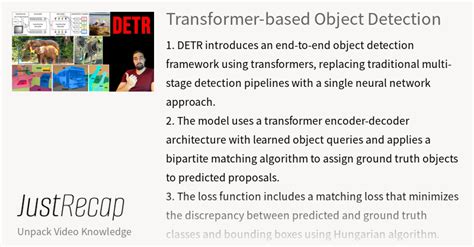 Detr End To End Object Detection With Transformers Paper Explained · Justrecap