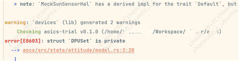 Rust Error Private Struct While Compiling Which Is Absolutely A