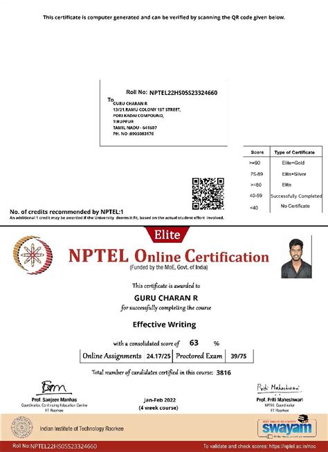 Guru Charan On Linkedin Effectivewriting Nptel