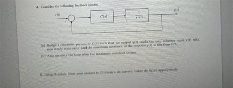 Solved Consider The Following Feedback System Chegg