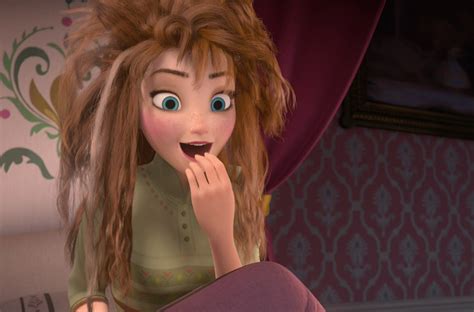 Anna Wakes Up With Funny Mess Hair By Drawart K On Deviantart