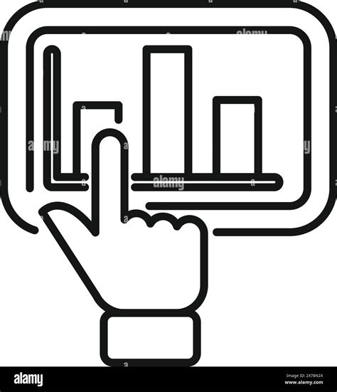 User Interface With Interactive Data Selection Icon For Touchscreen