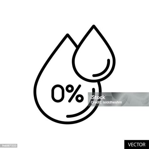 흰색 배경에 격리된 선 스타일 디자인의 0 트랜스 지방 벡터 아이콘 편집 가능한 획 트랜스지방에 대한 스톡 벡터 아트 및 기타 이미지 트랜스지방 무지방 아이콘