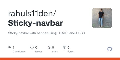 Sticky Navbarbannerhtml At Main · Rahuls11densticky Navbar · Github