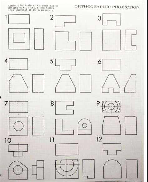 solved complete the given views lines may be on all view