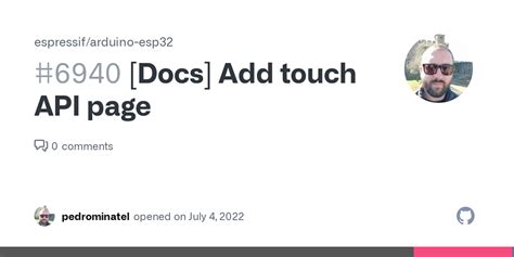 Docs Add Touch Api Page Issue Espressif Arduino Esp Github