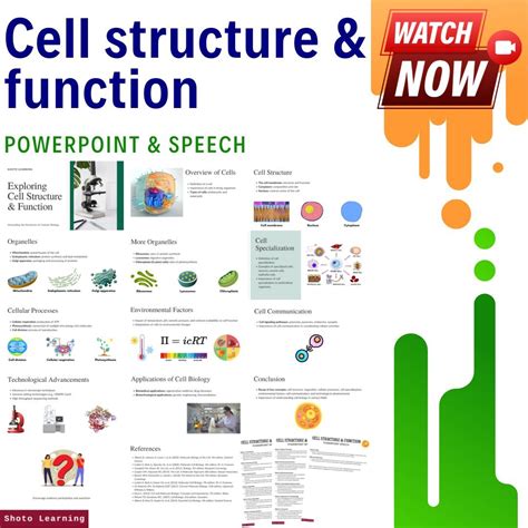 cell structure and function powerpoint presentation educational resource