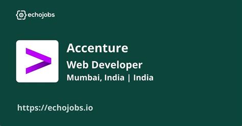 Accenture Is Hiring Web Developer Mumbai India India React Nodejs