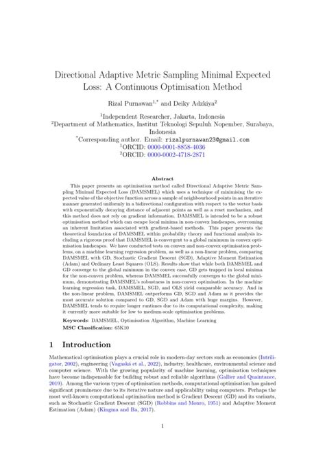 rizal purnawan on linkedin pdf directional adaptive metric sampling