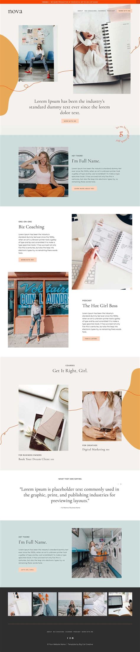 Shop Squarespace Template Kits — Big Cat Creative Squarespace Templates And Resources
