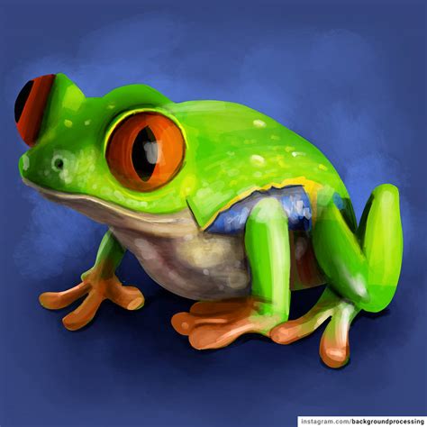 I Drew A Frog By Backgroundprocessing On Deviantart