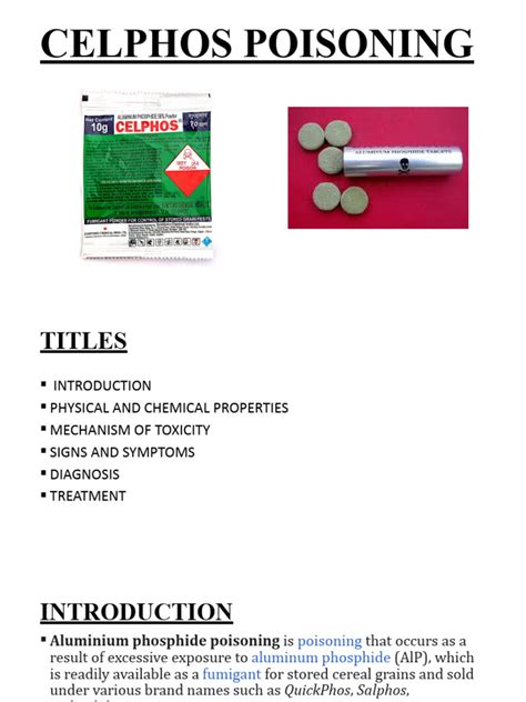 Celphos Poisoning Pdf Shock Circulatory Intravenous Therapy