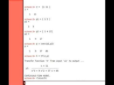 Root Locus Examol In Matlab