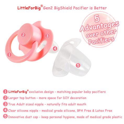 Gen Ii Adult Sized Pink Pacifier Littleforbig Cute And Sexy Products