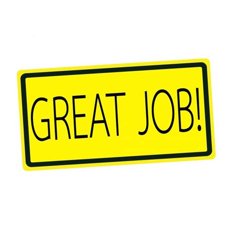 Great Job Black Stamp Text On Yellow Free Stock Photo Public Domain