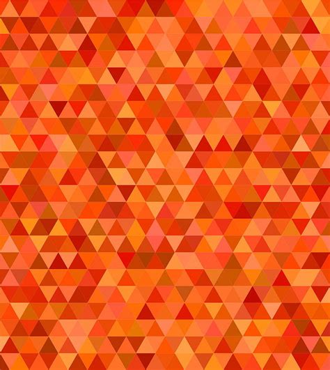 Orange Abstract Regular Triangle Mosaic Background Vector Eps Ai