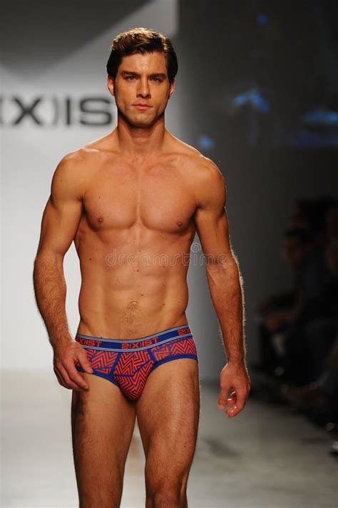 New York Ny October 21 A Model Walks The Runway During 2xist Men
