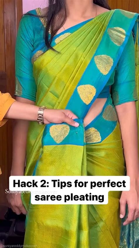 Tips for perfect saree draping - pattu saree draping - silk saree ...