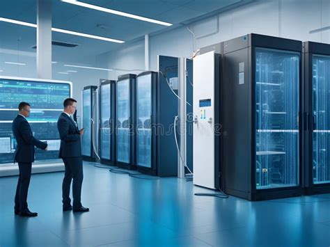 data center security state of the art data center stock illustration