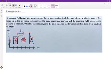 Solved A Magnetic Field Exerts A Torque On Each Of The Current