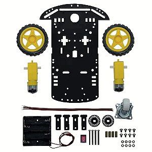 Kit Chassi WD rodas Robô para Arduino Eletrogate anos