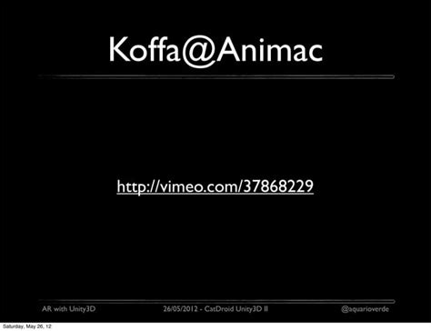 introduction to ar with unity3d ppt