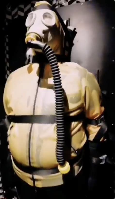 Clear Rubber Gimp And Gas Mask ThisVid