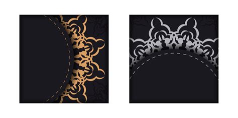 텍스트와 빈티지 장식을위한 장소와 초대장을 준비 고급스러움을 더한 블랙 컬러의 프린트 디자인 엽서용 템플릿 0명에 대한 스톡 벡터 아트 및 기타 이미지 Istock