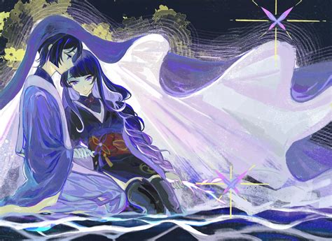 Raiden Shogun Scaramouche And Scaramouche Genshin Impact Drawn By