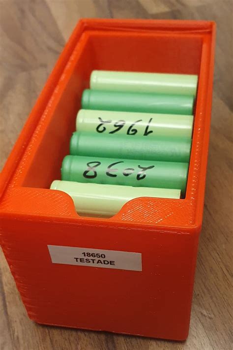 Gridfinity Bin For 18650 Cells 2x4 By Simon Lundell Download Free Stl