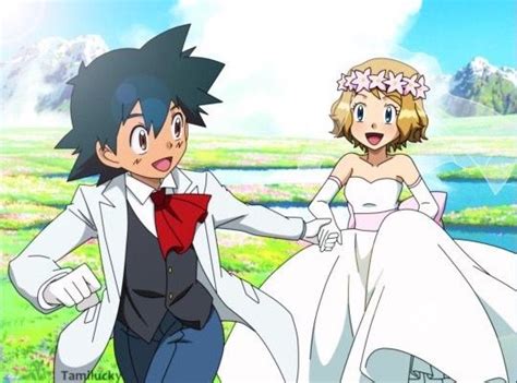 Pok Mon Amourshipping Ash And Serena Wedding Pokemon Ash And Serena Pokemon Ash Pokemon