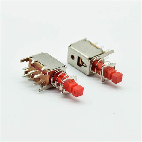 5pcs Right Angle Pcb Latching Push Button Switch D Grandado