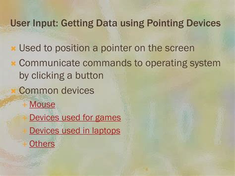 Ppt C5 Input And Output The User Connection Powerpoint Presentation