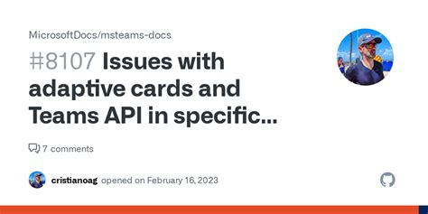 Issues With Adaptive Cards And Teams Api In Specific Regions Issue Microsoftdocs