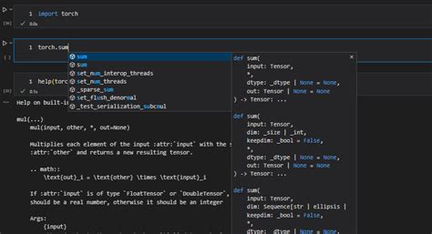 Why Not Pylance Show Torchsum S Docstring · Issue 4410 · Microsoft