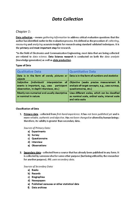 chapter 1 data collection data collection chapter 1 data collection