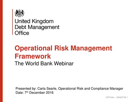 [ppt] Operational Risk Management Framework The World Bank Webinar Powerpoint Presentation