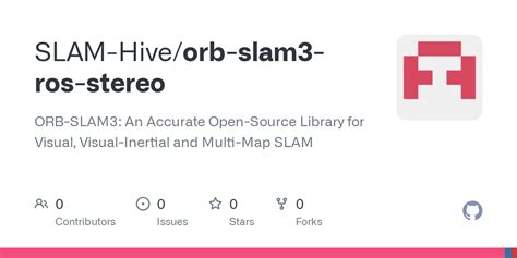 Github Slam Hiveorb Slam3 Ros Stereo Orb Slam3 An Accurate Open