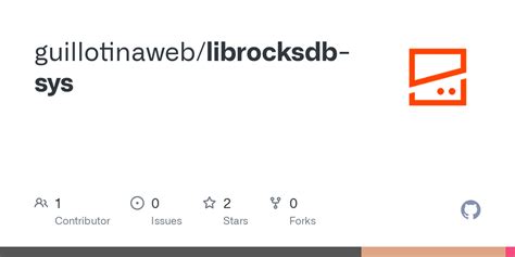 github guillotinaweb librocksdb sys
