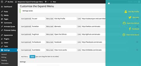 Responsive Expand Hamburger Menu Wordpress Plugin By Sike Codecanyon
