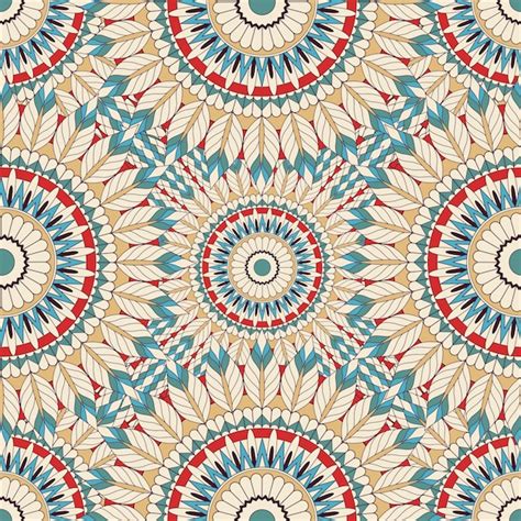 Premium Vector Boho Seamless Pattern