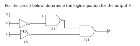 Solved For The Circuit Below Determine The Logic Equation
